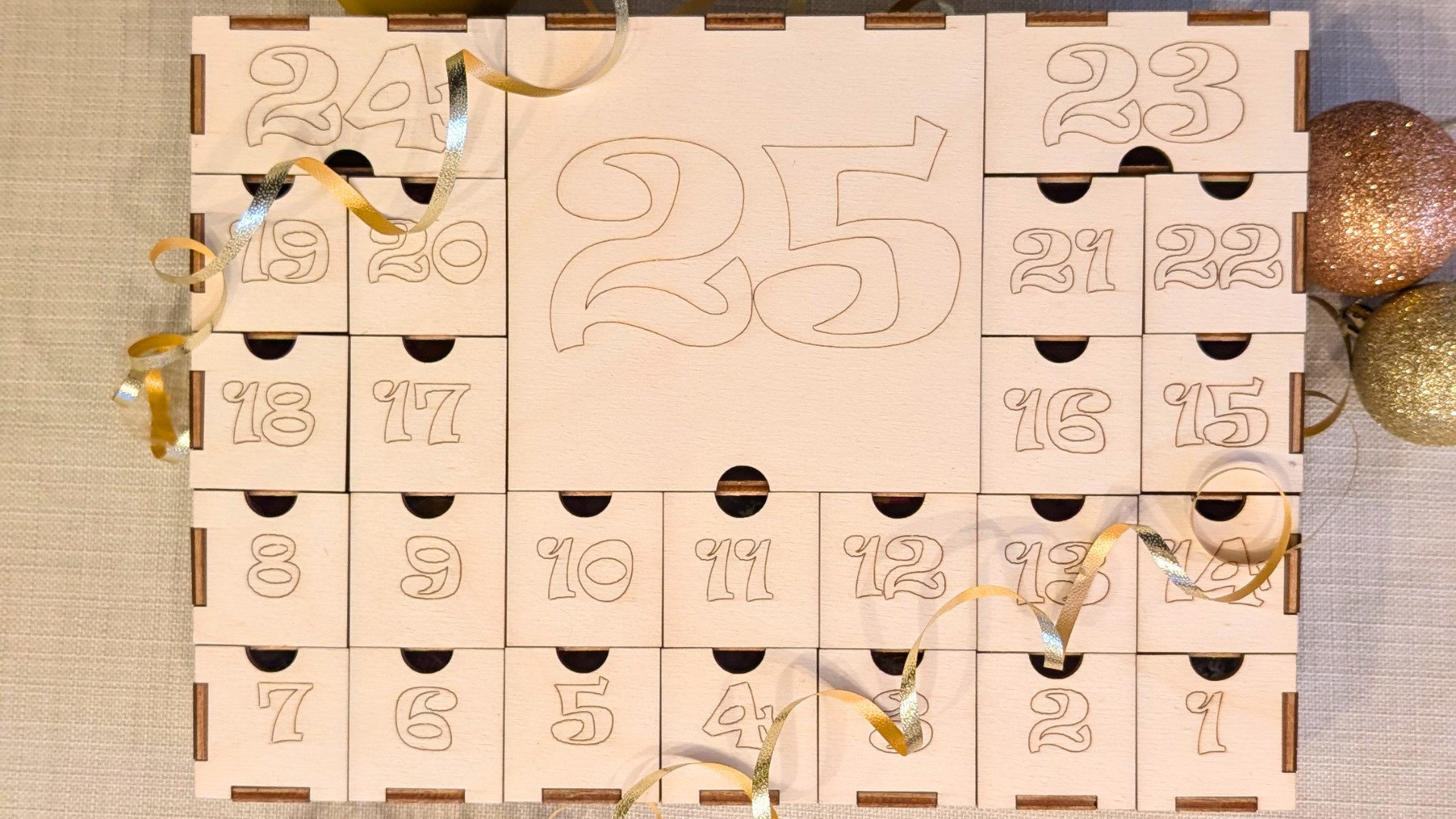 Calendario avvento in legno – Tutto il legno per il tuo fai da te